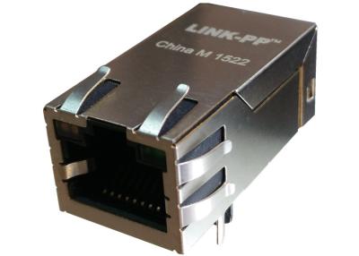 China 0826-1XX1-46-F Gigabit Conn Magjack 1Port 1000 Base-T RJ45 Shielded Tab-Up for sale