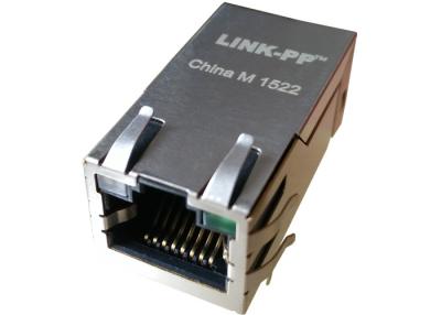 China 0816-1X1T-43-F Gigabit Conn Magnetic RJ45 Jack 1000 Base-T RJ45 Shielded Tab-Up for sale