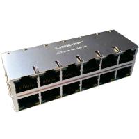 China DA4T10304 Stacked Rj45 Connectors 2x4 Integrated Gigabit Ethernet Modular Jack for sale
