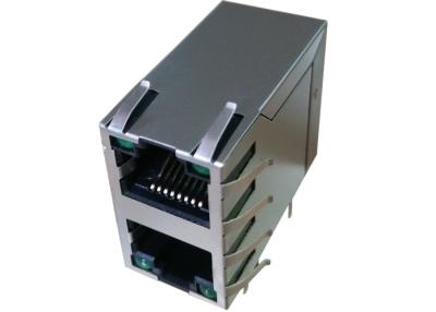 China DU1T301B3  Stacked RJ45 Modular Jack 2x1 Magnetics 10/100Base-T for sale