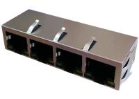 China KLA4T109 LF 1000 Base-T RJ45 1x4 Integrated Magnetic Connectors for sale