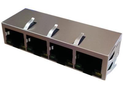 China KLA4T109 LF 1000 Base-T RJ45 1x4 Integrated Magnetic Connectors for sale
