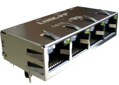 China LU4S041A LF / LU4T041A LF Multi-port RJ45 1x4 Integrated 10/100Base-T Magnetic for sale