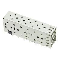 China 1658628-2 SFP Cage Ganged 2x1 Connector Solder Through Hole 4 Gb/S for sale