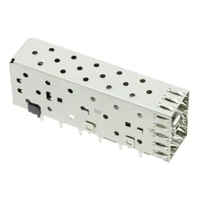 China 1658628-2 SFP Cage Ganged 2x1 Connector Solder Through Hole 4 Gb/S for sale