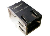 China JFM24111-2101-4F Single Port Rj45 Connector With Integrated Magnetics for sale