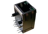 China SI-52008-F Single Port Rj45 Connector With Integrated Magnetics  10/100 Lan for sale
