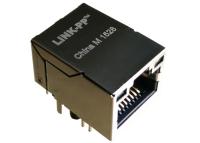 China JBRJ08DEL001 Single Port Rj45 Connector With Integrated 10/100 Lan Tab-Up for sale