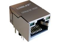 China 509021039 Single Port Rj45 Connector With Integrated 10/100 Lan Tab-Up for sale