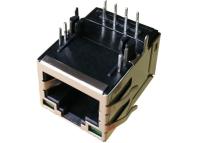 China 0921-0811-85039 Single Port Rj45 Connector With Integrated 10/100 Lan Tab-Up for sale