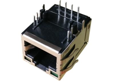 China 0921-0811-85039 Single Port Rj45 Connector With Integrated 10/100 Lan Tab-Up for sale