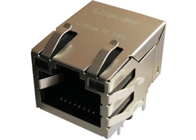 China XRJH-01F-0-DM1-080-PER Single Port Rj45 Connector With Integrated 10/100 Lan Tab-Up for sale