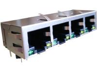 China SI-40261 Multi-port RJ45 1x4 Port 10/100Base-Tx Fast Ethernet Rj45 for sale