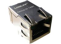 China 1840801-1 Single Port Rj45 Connector With Integrated Magnetics 10/100 Lan for sale