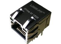 China RT7-174ABB1A Magnetic RJ45 1X1 Tab Up 10/100 BaseT Ethernet PCB 8pin With LED for sale
