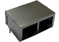 China ARJM12A2-805-AA-EW2 1X2 Port 2.5G Base - T Multi - port RJ45 Jack for Networking for sale