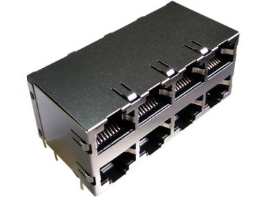 China 85727-1002 Stacked RJ45 85727-1003 2X4 Gigabit Magnetic Jack  85727-1001 Molex for sale