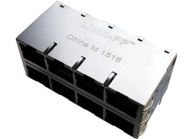 China 85727-1004 Stacked RJ45 85727-1006 2X4 Gigabit Magnetic Jack Molex 85727-1008 for sale