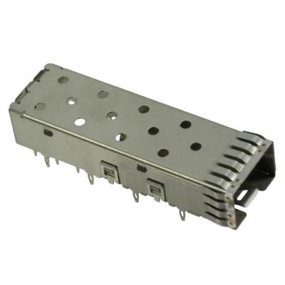 China 2007198-1 SFP+ Cage Assembly 1x1 Press-Fit 16 Gb/S No Lightpipe for sale