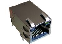 China 0817-1G1T-21 Staggered Pin Magjack Rj45 connector with integrated 10/100Mbps Lan for sale