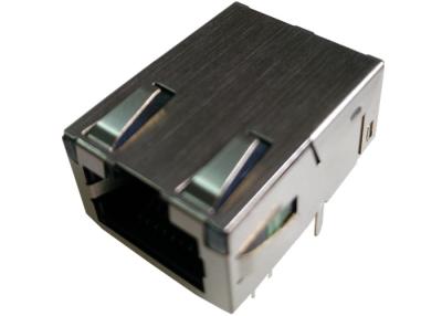 China 1368398-6 Low Profile Rj45 PCB Gigabit Tab-up 10/100/1000 Magnetics 1368398-7 for sale