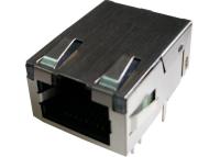 China 1368398-6 Low Profile Rj45 PCB Gigabit Tab-up 10/100/1000 Magnetics 1368398-7 for sale