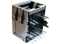 China 100base Mounted PCB RJ45 Single Port / 8 Pin RJ45 Connector 13F-67CGYDS2NL for sale