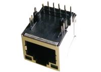 China 1-6605706-1 MAG45 Modular Jack Shielded,OPTIONAL Decouping Capacitor With Leds for sale