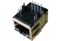 China 6605706-6 Magnetic RJ45 Jack 10/100Base-T 6605706-7 Female Rj45 jack Shielded for sale