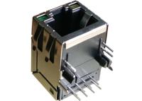 China 5-6605706-5 Magnetic RJ45 Jack 10/100Base-T 5-6605706-6 Female Rj45 Shielded for sale