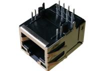China 5-6605706-5 Magnetic RJ45 Jack 10/100Base-T 5-6605706-6 Female Rj45 Shielded for sale