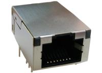 China 1840718-8 Low-Profile RJ45 Jack Rj45 PCB Gigabit Tab-up 10/100/1000 Magnetics for sale