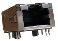 China 1840718-4 Low-Profile RJ45 Jack PCB Gigabit 10/100/1000 Lan Jack 1-1840718-1 for sale