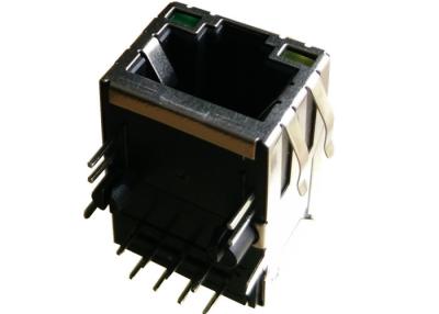 China HFJT1-1G01-L12RL  Rj45 Female Connector Pinout Shielded with Leds Media panel PC for sale