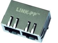 China Erni 203218 MOD JACK MJIM 8C10T 1X2 INTEGRATED MAGNETICS Rj45 Dual Port jack for sale