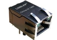 China ERNI 203350 Mod jack-MJIMR 8C10T INT MAG LED Reverse Latch 203351 / 203352 for sale