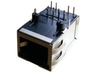 China ERNI 203350 Mod jack-MJIMR 8C10T INT MAG LED Reverse Latch 203351 / 203352 for sale