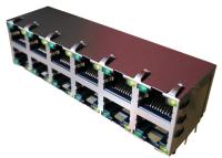 China 1840257-1 Stacked Rj45 Connectors 2x6 MAG45 Gigabit Ground SHIELD 1840257-2 for sale