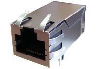 China 85793-1014 Gigabit Magnetic Jack 1x1 LED , 1000base-t Rj45 Pinout 85793-1020 for sale