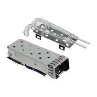 China 2274000-1 ZSFP+ Cage Assembly 1x1 Port 32 Gb/S With Lightpipe for sale
