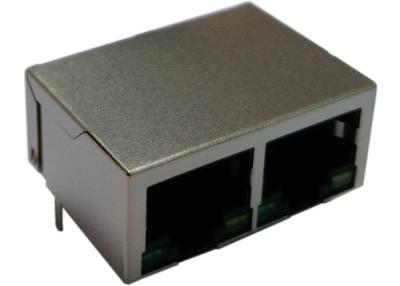 China ARJM12A2-811-AB-CW2 5G Base - T Rj45 1x2 Ethernet Connector Dual Port for sale