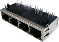 China 0826-1X4T-43 Gigabit Magjack 4Port 0826-1X4T-43-F Quad Port Rj45 10/100/1000 for sale