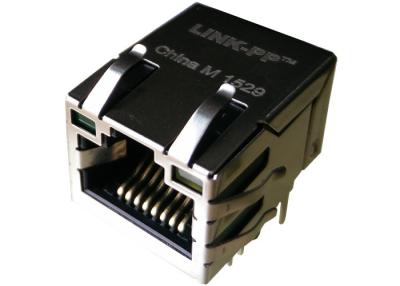 China Tyco 1-1605706-1 Magnetic RJ45 Jack 1X1 Connector Shielded With Leds 1605706-1 for sale
