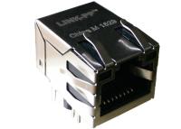 China Tyco 5-1605706-5 Rj45 magnetics 1X1 Connector Shielded With Leds 5-1605706-6 for sale