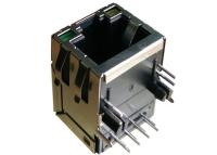 China Tyco 5-1605706-5 Rj45 magnetics 1X1 Connector Shielded With Leds 5-1605706-6 for sale