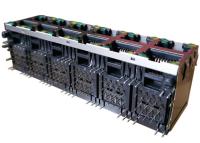 China 1840235-1 Stacked POE RJ45 Connector 2x6 10/100 POE Circuit W / Leds 1-1840235-4 for sale