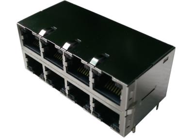 China 1840275-1 POE RJ45 Connector 2x4 MAG45 10/100 POE Circuit W/Leds 1840275-2 for sale