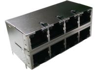 China 1-1840275-1 POE RJ45 Connector 2x4 MAG45 10/100 POE Circuit W/Leds 1-1840275-2 for sale