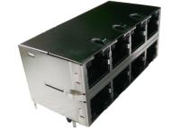 China 1-1840275-3 Stacked POE Magjack 2x4 10/100 POE Circuit W/Leds 1-1840275-4 for sale