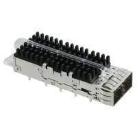 China 2170705-2 1x1 Port ZQSFP+ Cage With Heat Sink 28 Gb/S  Included Lightpipe for sale